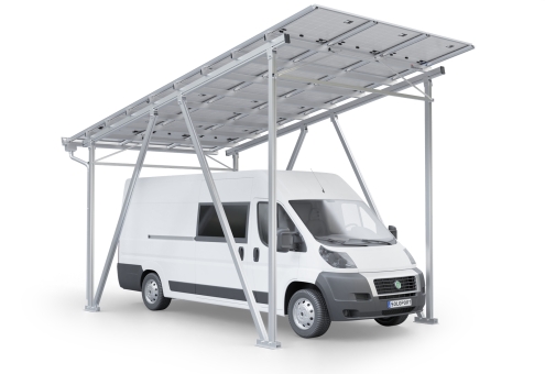 Châssis de carport pour les camping-cars SPG5-W avec 12 panneaux ...