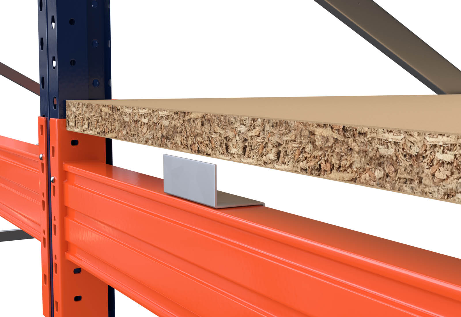 3.600 mm platelage en bois pour rack à palettes PR4500 / profondeur 800 ...