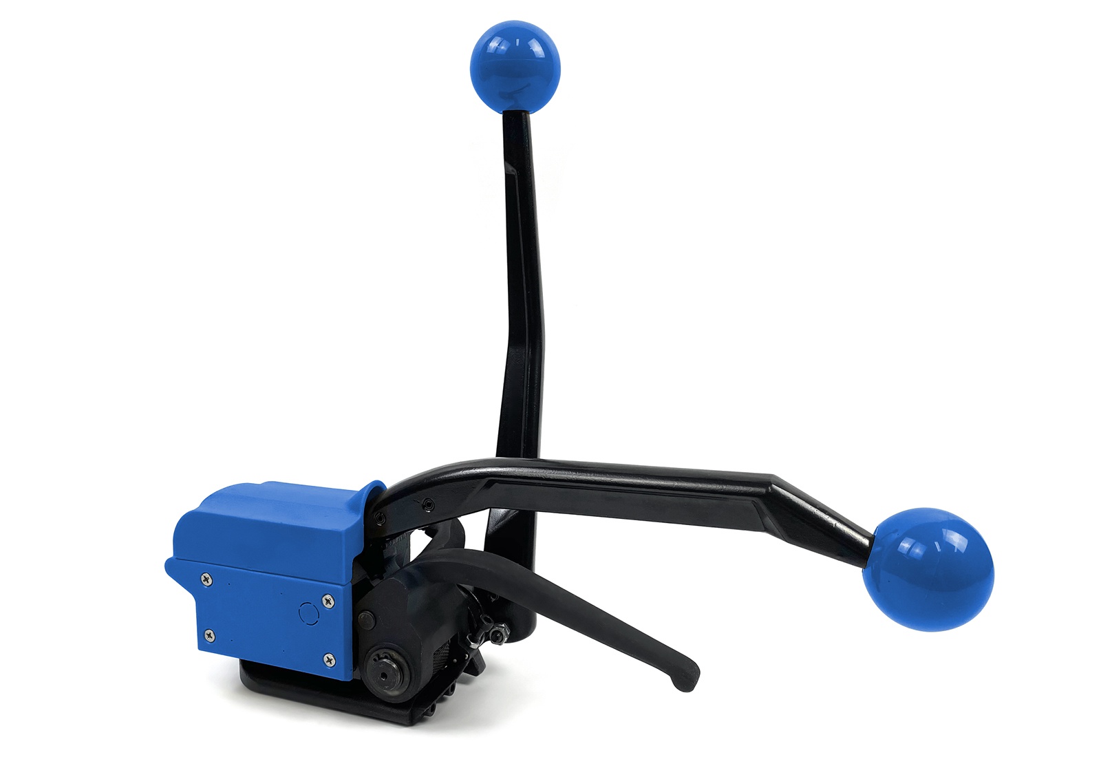 Steel strapping set, incl. strapping tool, dispenser, strapping band ...
