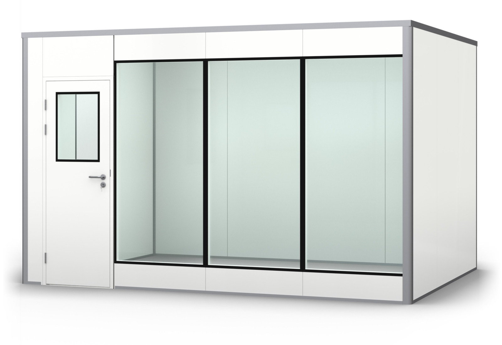 Studio window panel for PREFAB warehouse office 980 mm x 2.500 mm ...